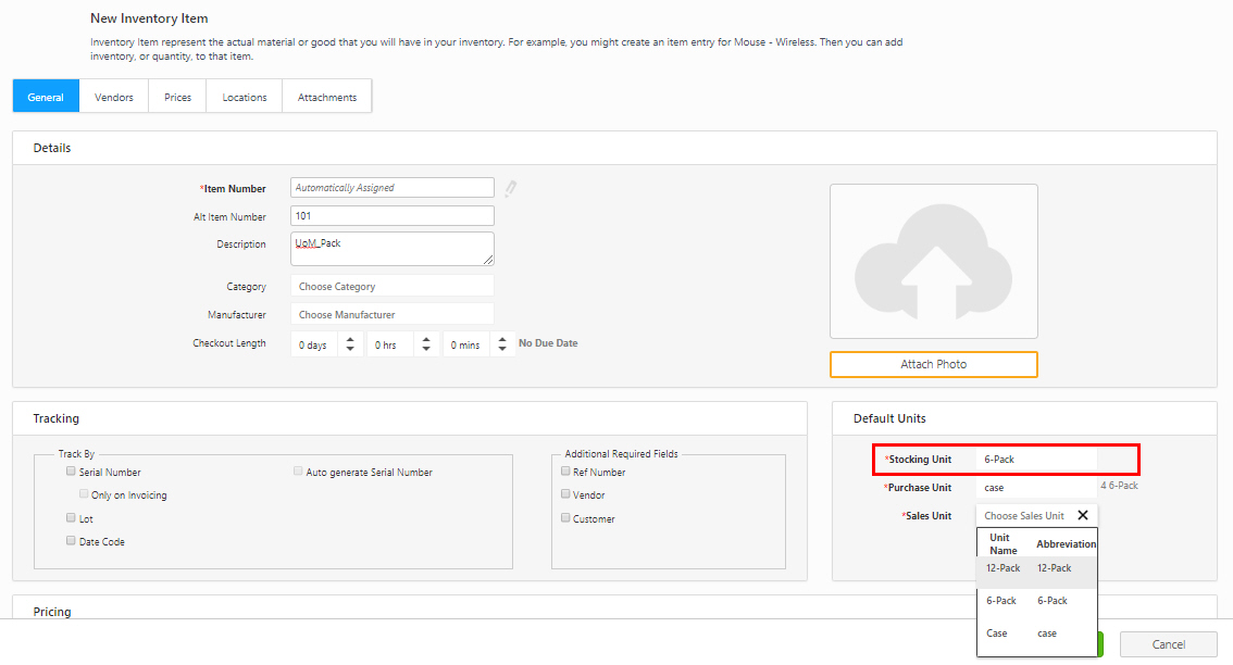 Unit of Measure (UoM)